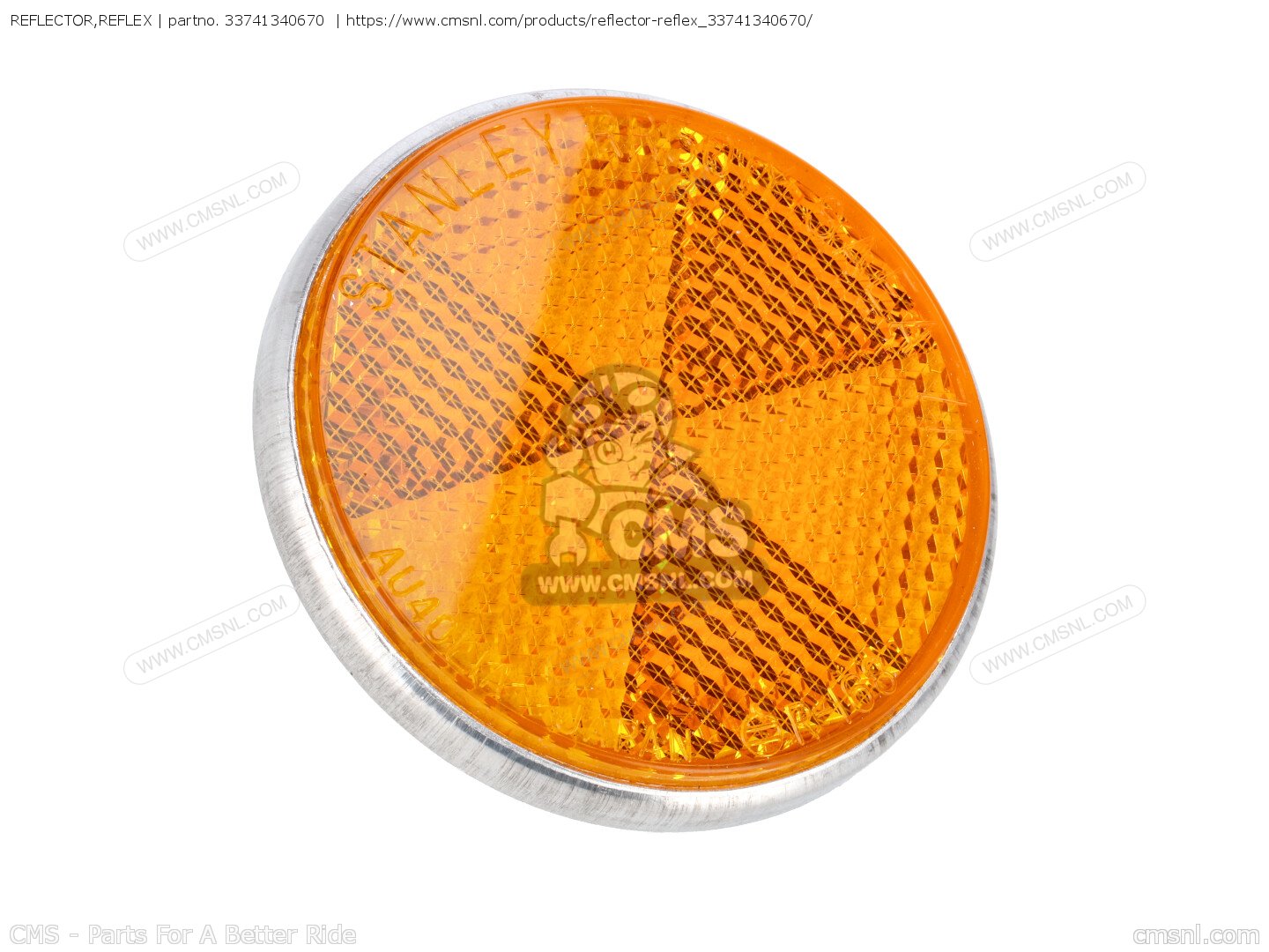 33741340670: REFLECTOR,REFLEX Honda - buy the 33741-340-670 at CMSNL