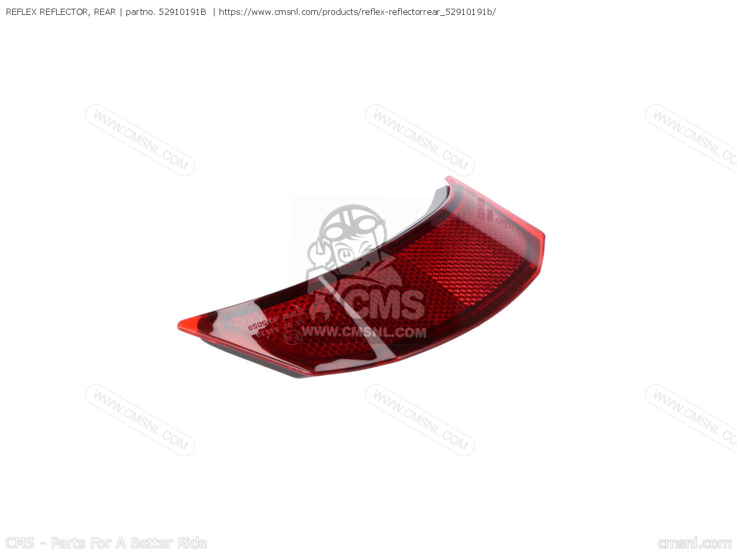 52910191B: REFLEX REFLECTOR, REAR Ducati - buy the 52910191B at CMSNL