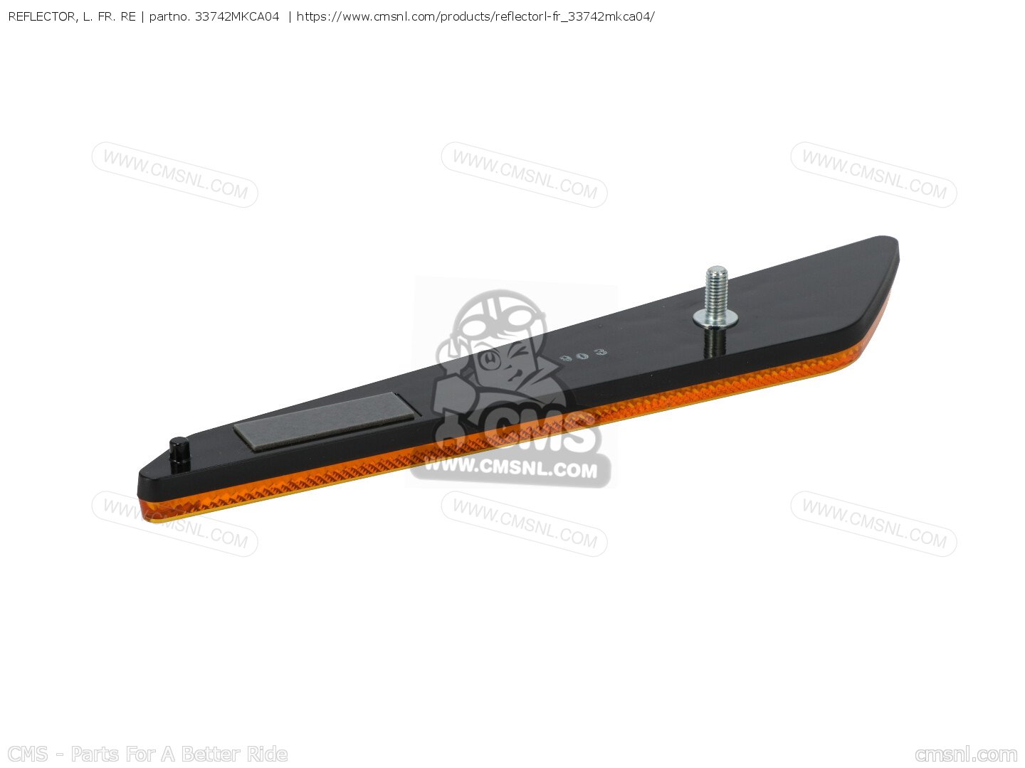 33742MKCA04: REFLEX REFLECTOR, Honda - buy the 33742-MKC-A04 at CMSNL