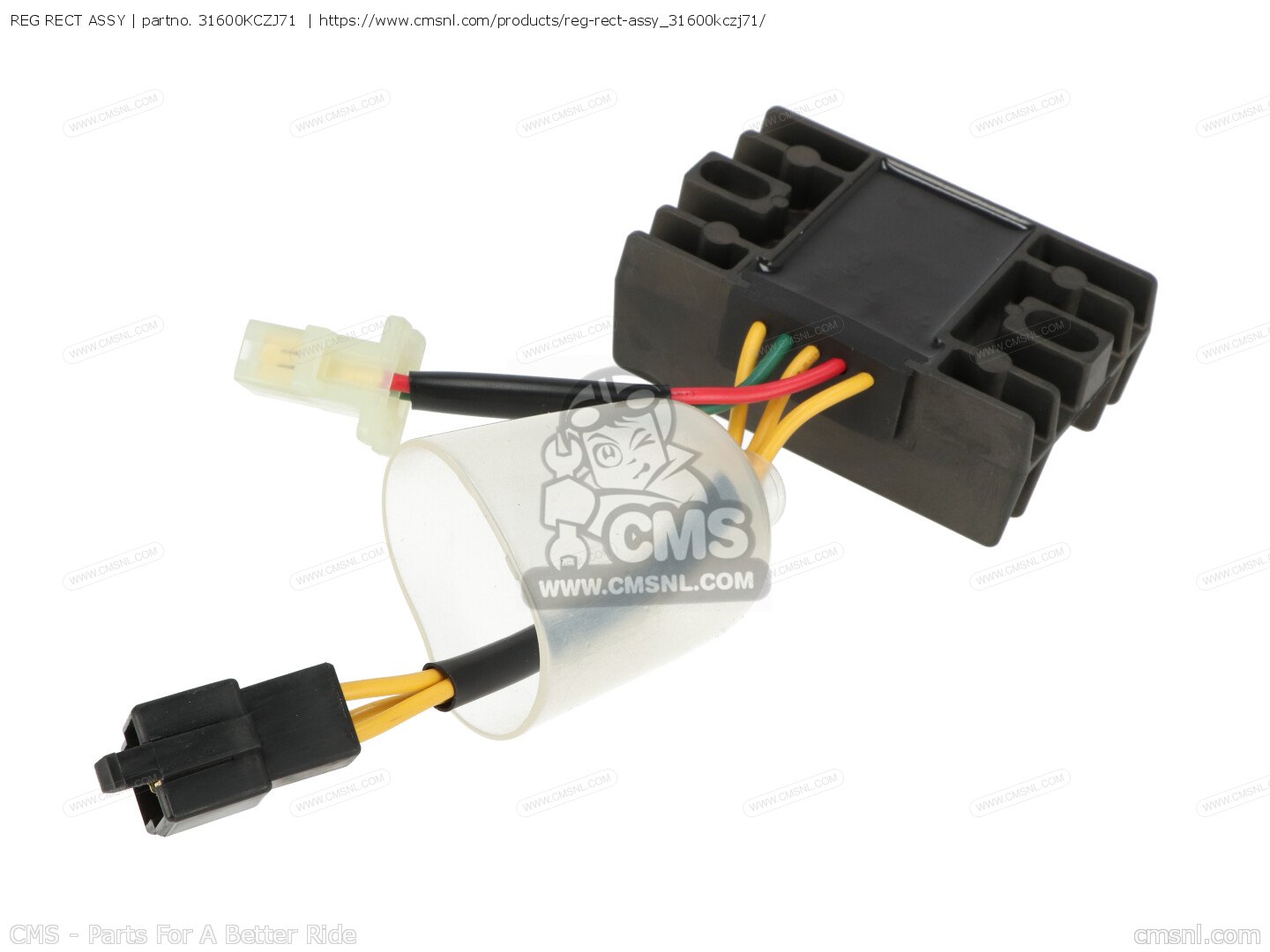 31600KCZJ71: Reg Rect Assy Honda - buy the 31600-KCZ-J71 at CMSNL