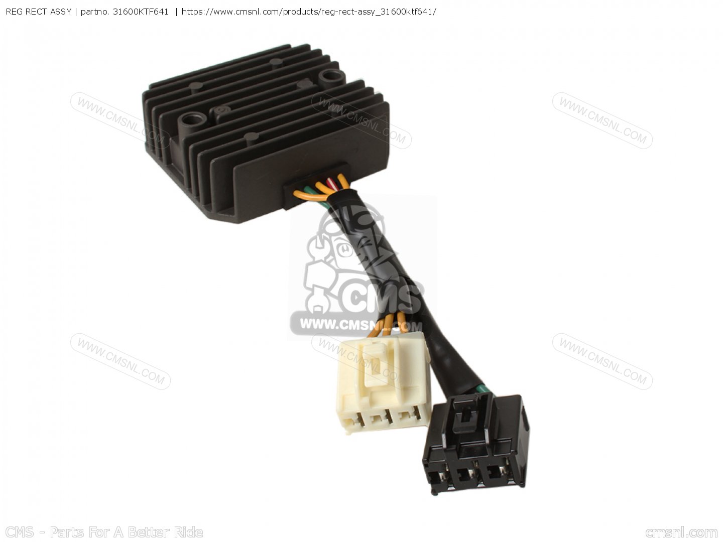 31600KTF641: Reg Rect Assy Honda - buy the 31600-KTF-641 at CMSNL