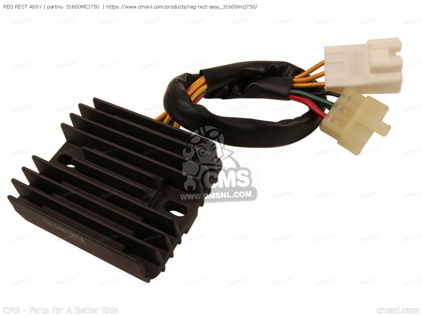 31600MCJ750: REG RECT ASSY Honda - buy the 31600-MCJ-750 at CMSNL