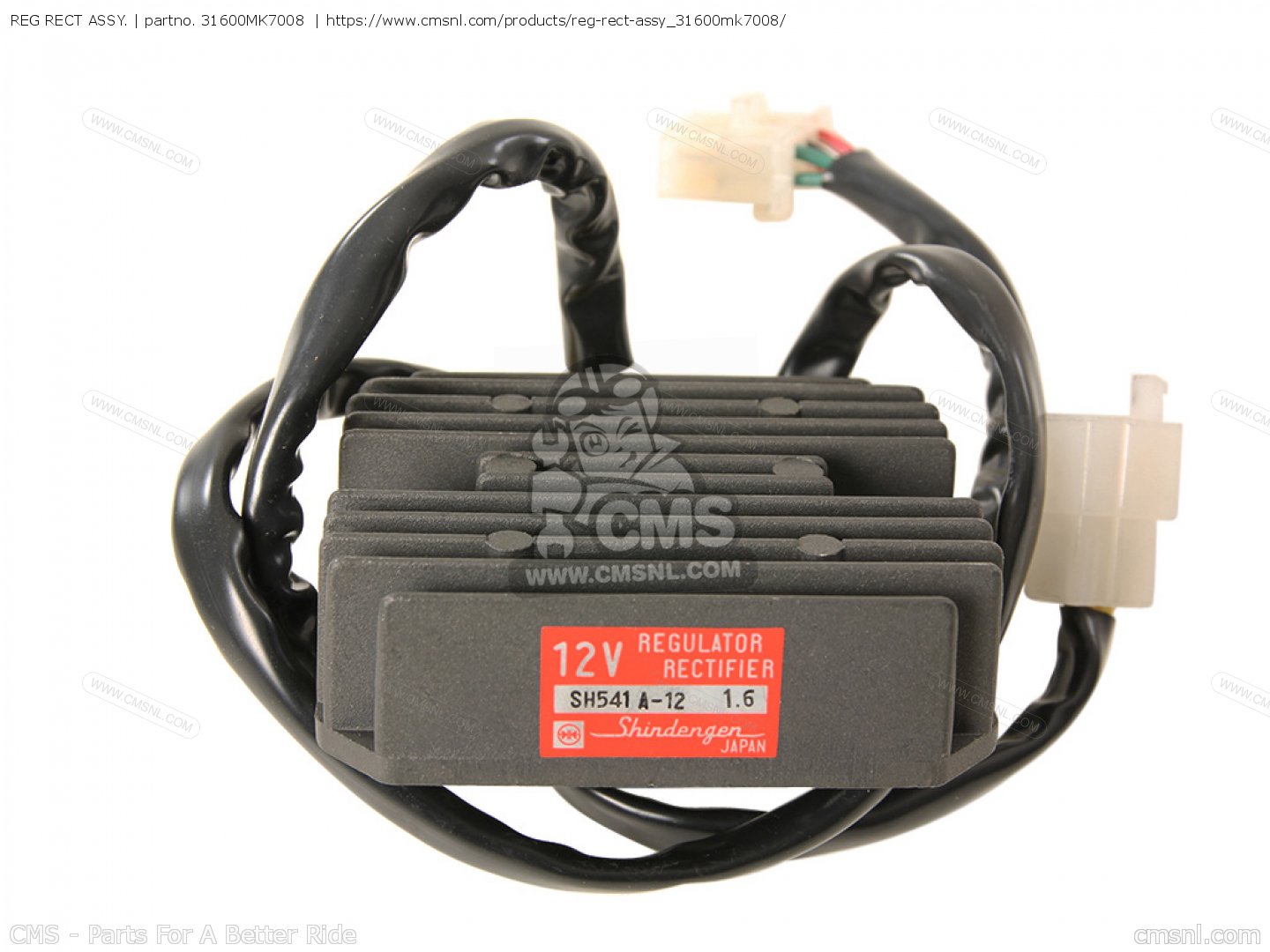 31600MK7008: REG RECT ASSY. Honda - buy the 31600-MK7-008 at CMSNL