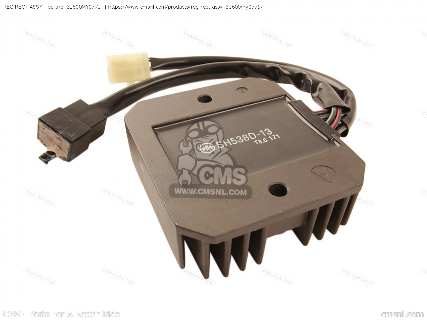 31600MY0771: REG RECT ASSY Honda - buy the 31600-MY0-771 at CMSNL