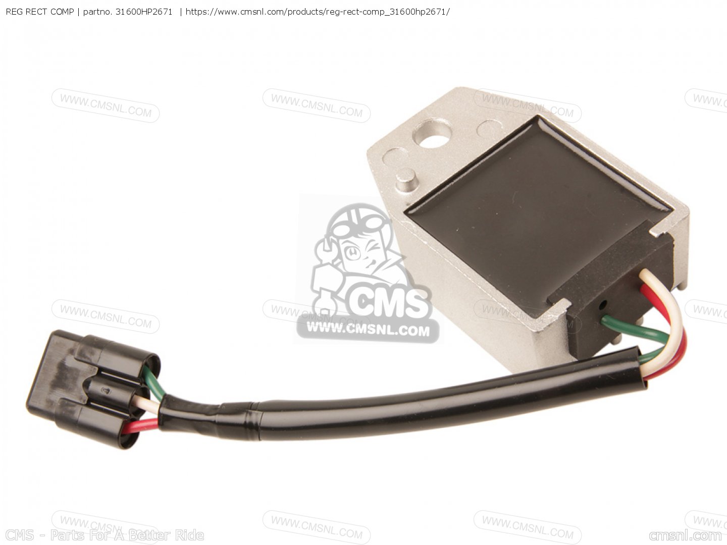 31600HP2671: Reg Rect Comp Honda - buy the 31600-HP2-671 at CMSNL