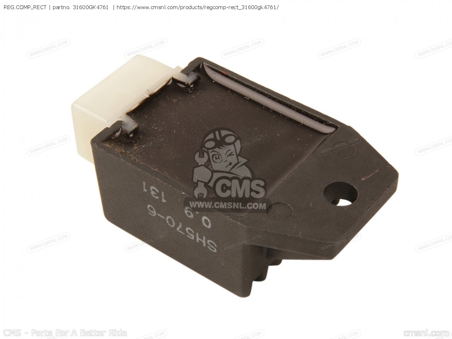 31600GK4761: REG.COMP.,RECT Honda - buy the 31600-GK4-761 at CMSNL