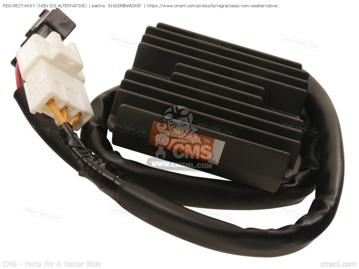 31600MBWG90P: REG.RECT.ASSY (NON O.E. ALTERNATIVE) Honda - buy the ...