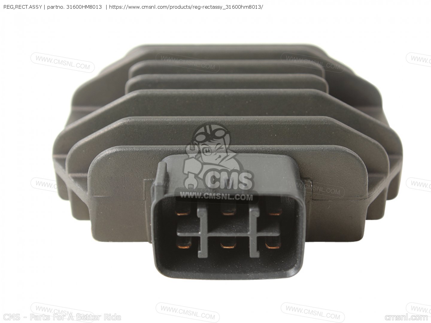 31600HM8013: REG,RECT.ASSY Honda - buy the 31600-HM8-013 at CMSNL