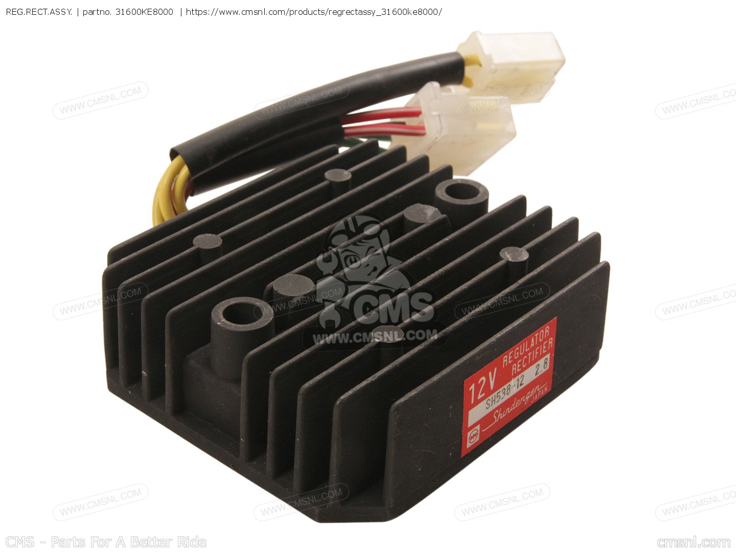 31600KE8000: REG.RECT.ASSY. Honda - buy the 31600-KE8-000 at CMSNL