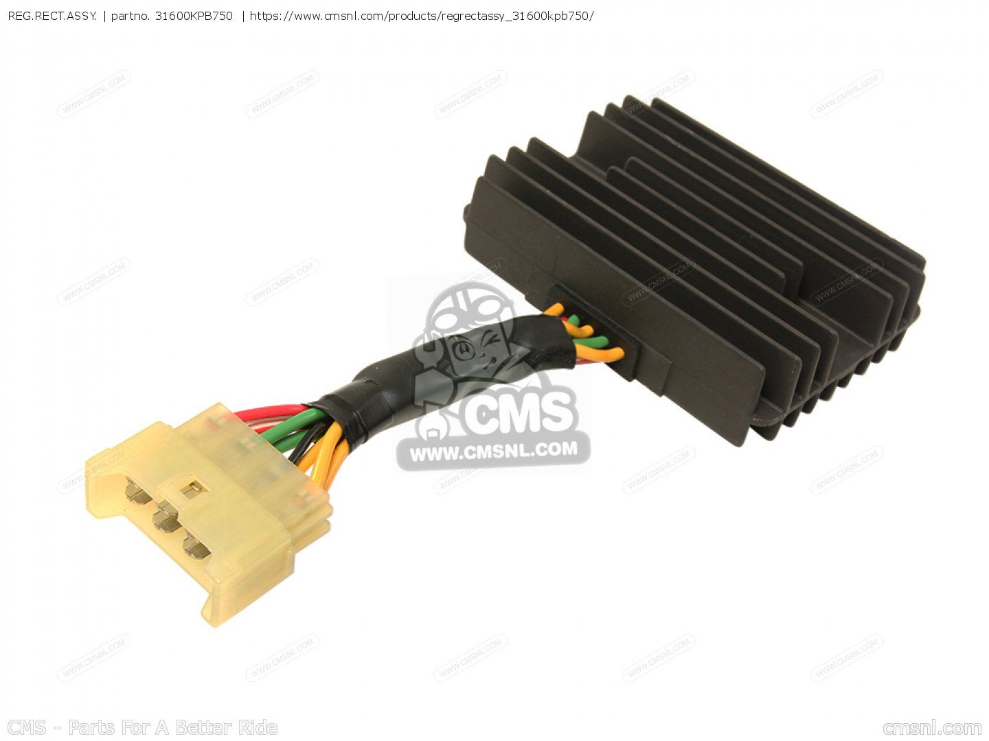 31600KPB750: REG.RECT.ASSY. Honda - buy the 31600-KPB-750 at CMSNL