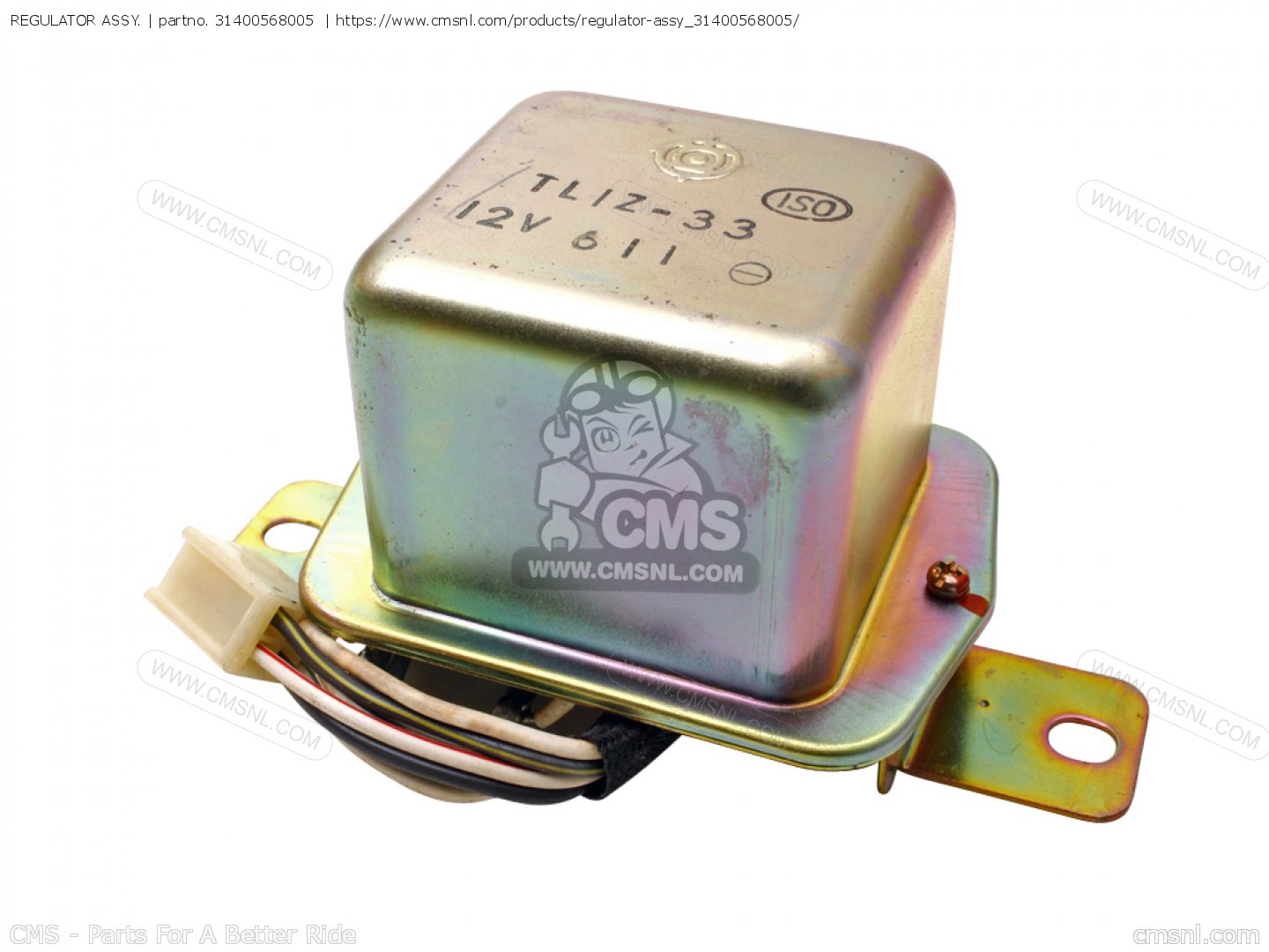 31400568005: REGULATOR ASSY. Honda - buy the 31400-568-005 at CMSNL