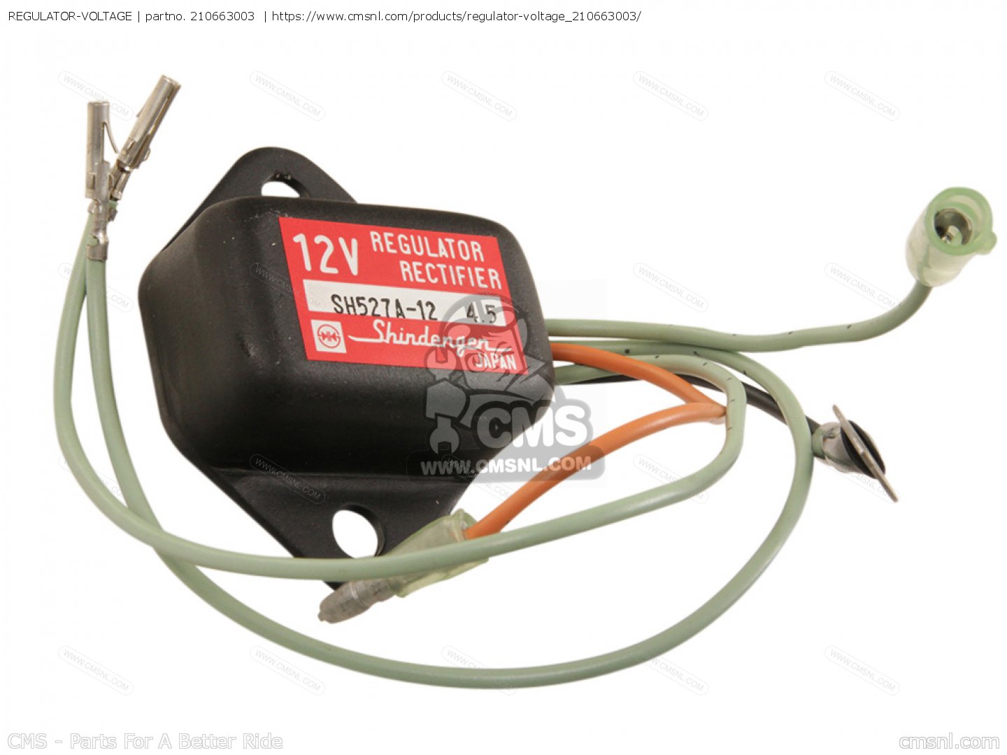 210663003: REGULATOR-VOLTAGE Kawasaki - buy the 210663003 at CMSNL