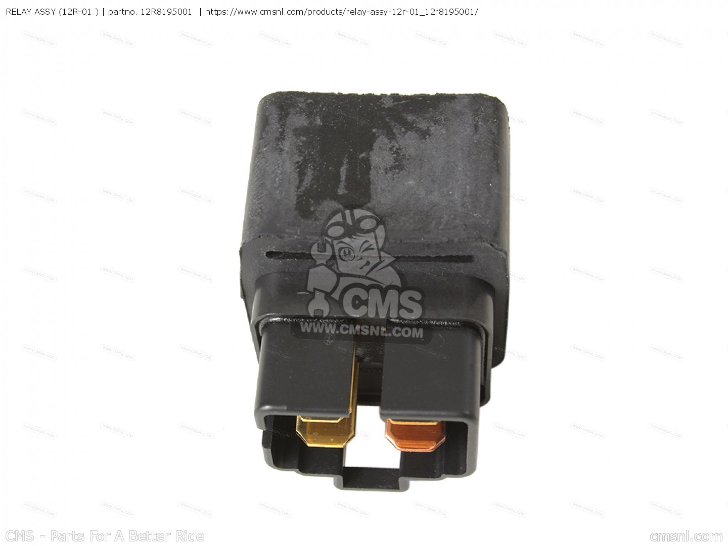 12R8195001: RELAY ASSY (12R-01 ) Yamaha - buy the 12R-81950-01-00 at CMSNL