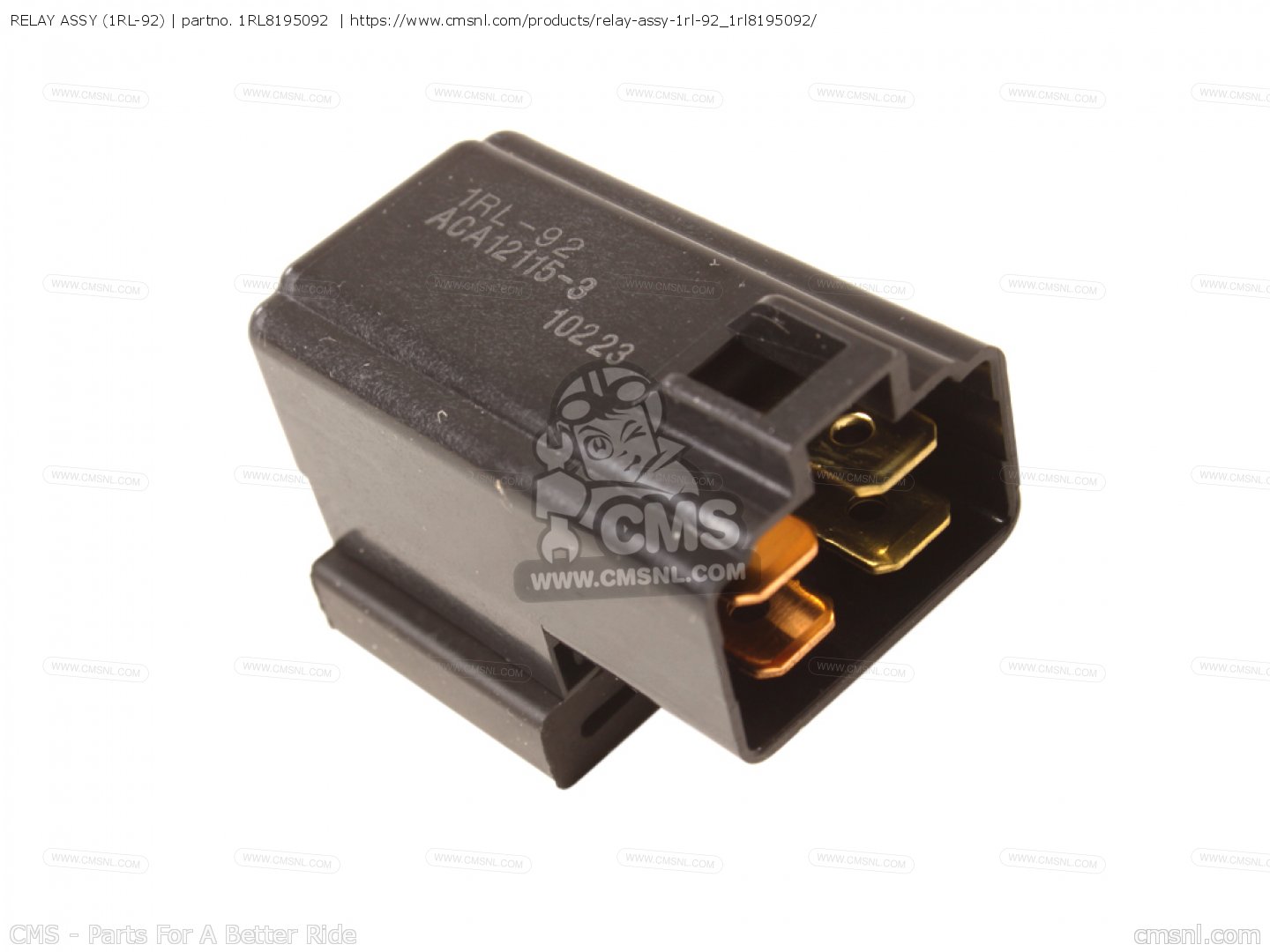 1RL8195092: Relay Assy (1rl-92) Yamaha - buy the 1RL-81950-92-00 at CMSNL