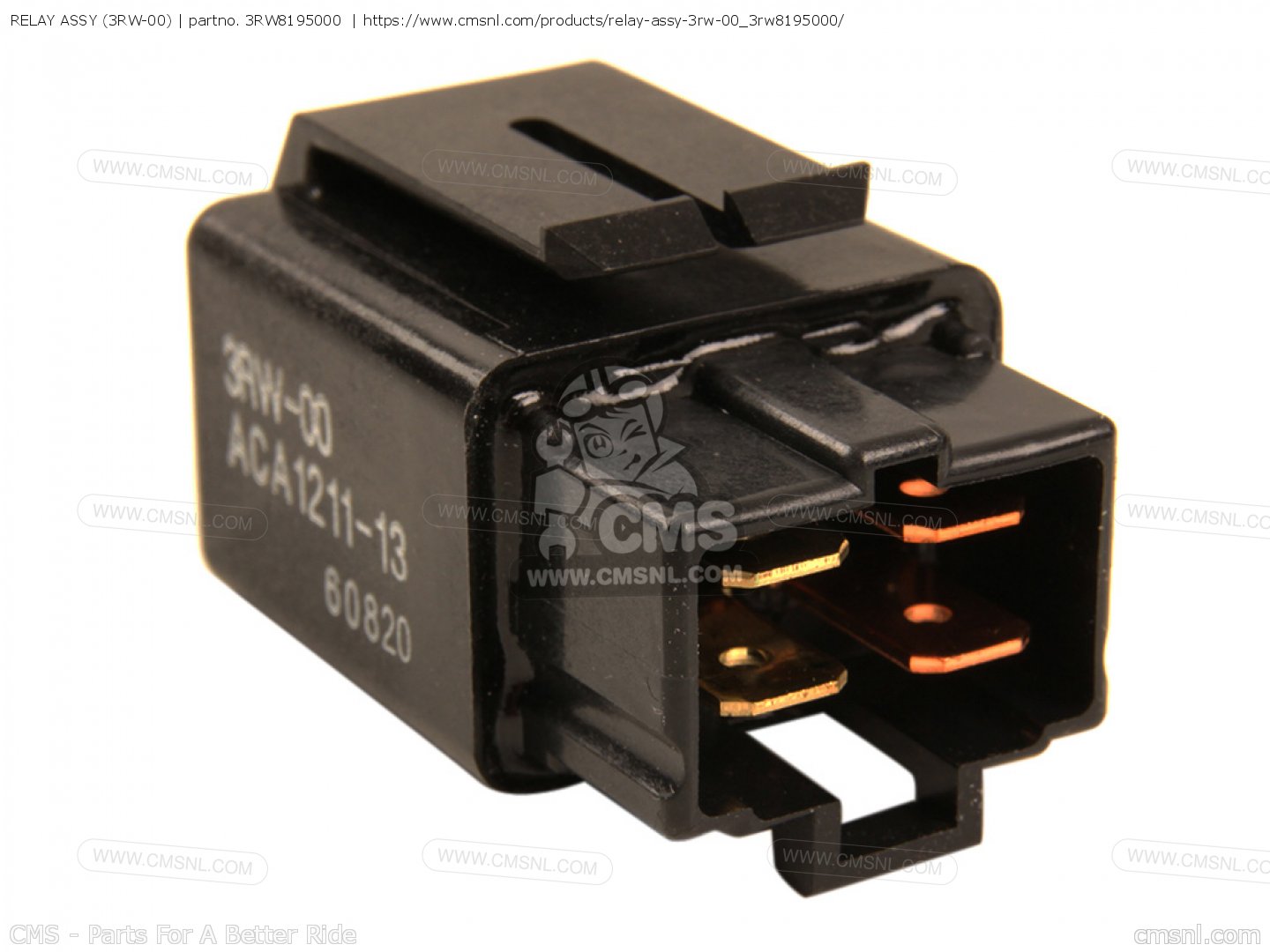 3RW8195000: Relay Assy (3rw-00) Yamaha - buy the 3RW-81950-00 at CMSNL