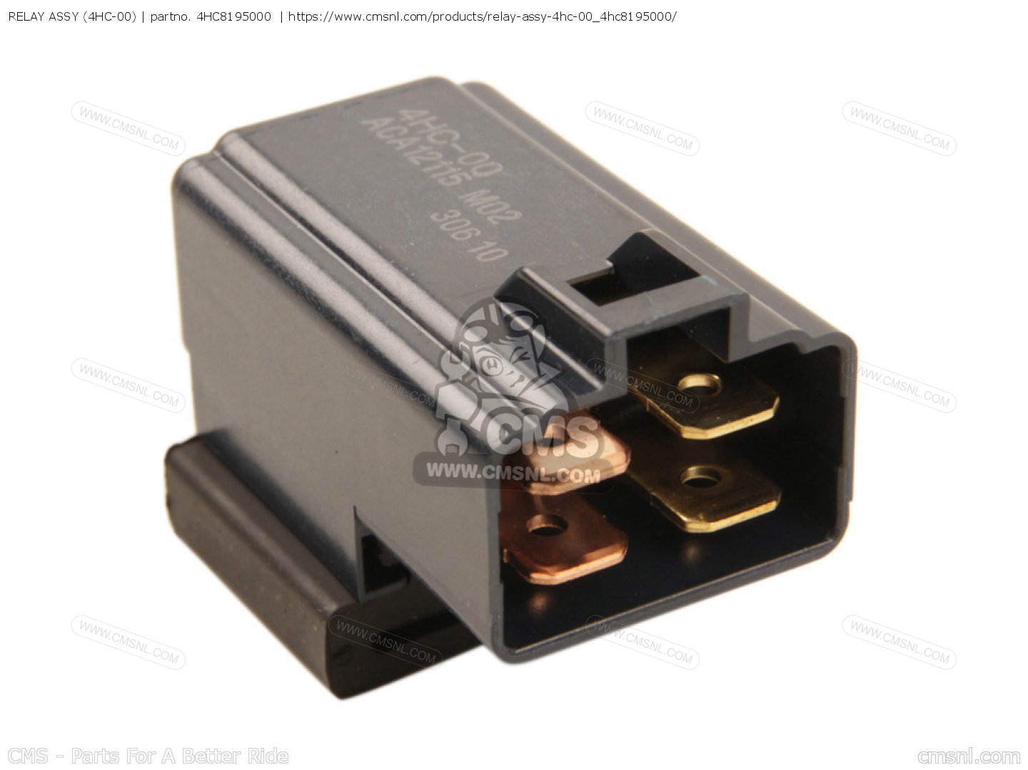 4HC8195000: RELAY ASSY (4HC-00) Yamaha - buy the 4HC-81950-00-00 at CMSNL