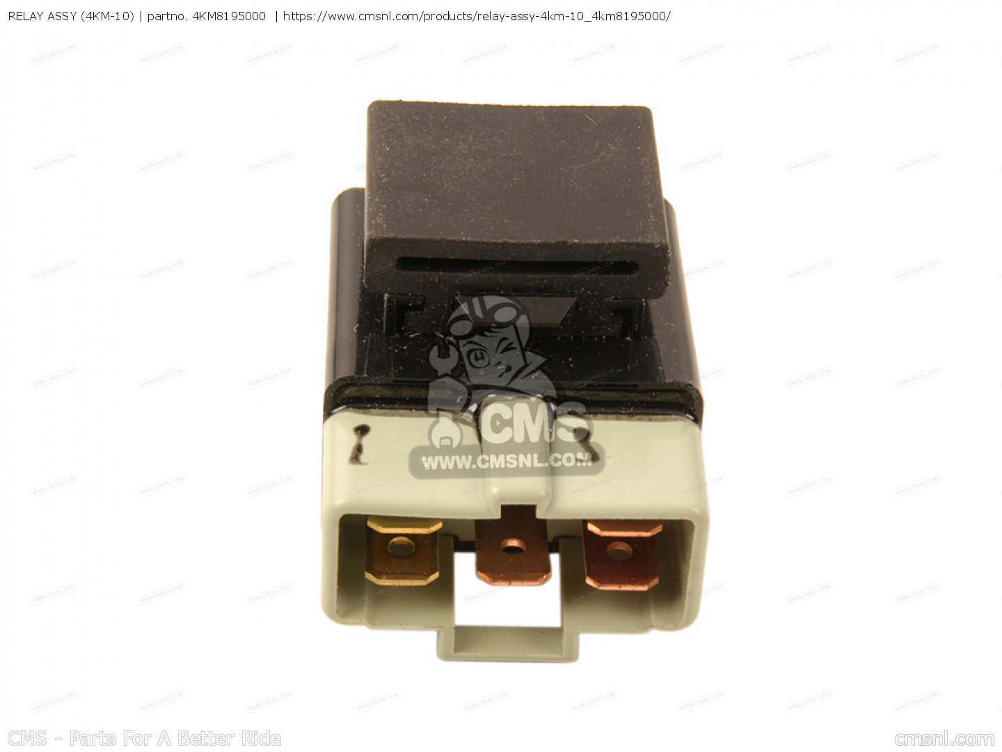 4KM8195000: Relay Assy (4km-10) Yamaha - buy the 4KM-81950-00-00 at CMSNL