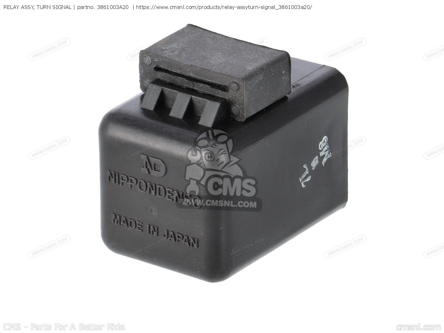 3861003A20: RELAY ASSY, TURN SIGNAL Suzuki - buy the 38610-03A20 at CMSNL