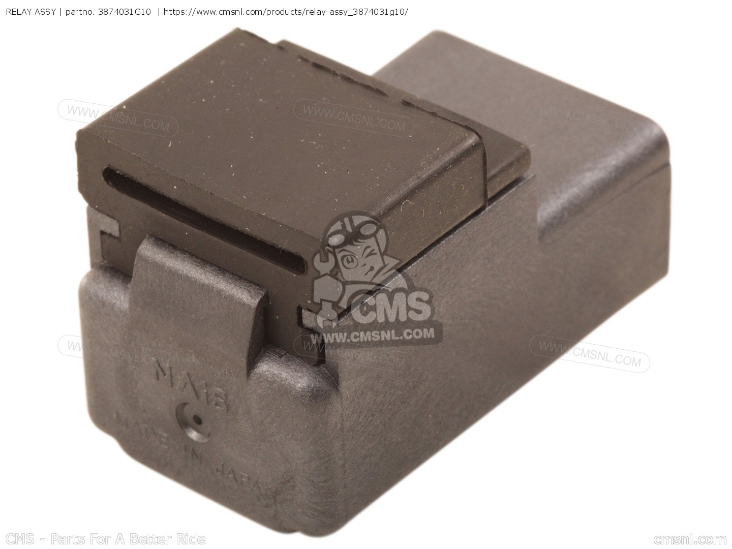 3874031G10: RELAY ASSY Suzuki - buy the 38740-31G10 at CMSNL