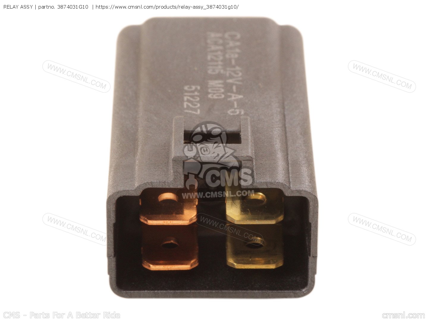 3874031G10: RELAY ASSY Suzuki - buy the 38740-31G10 at CMSNL