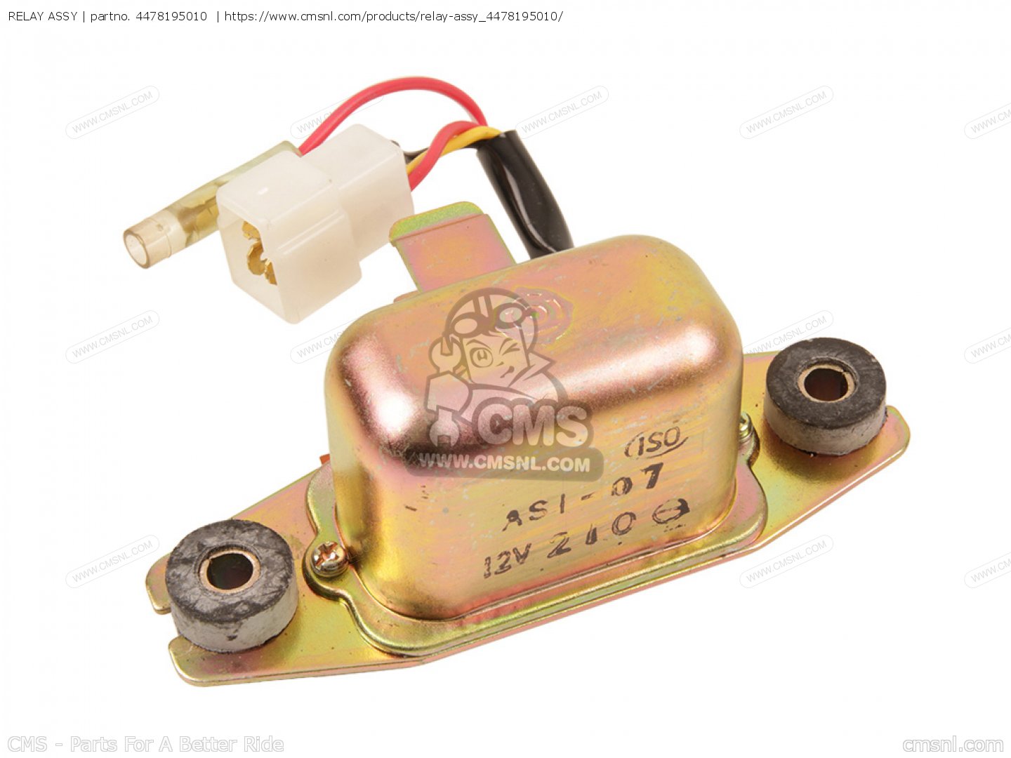 4478195010: RELAY ASSY Yamaha - buy the 447-81950-10-00 at CMSNL