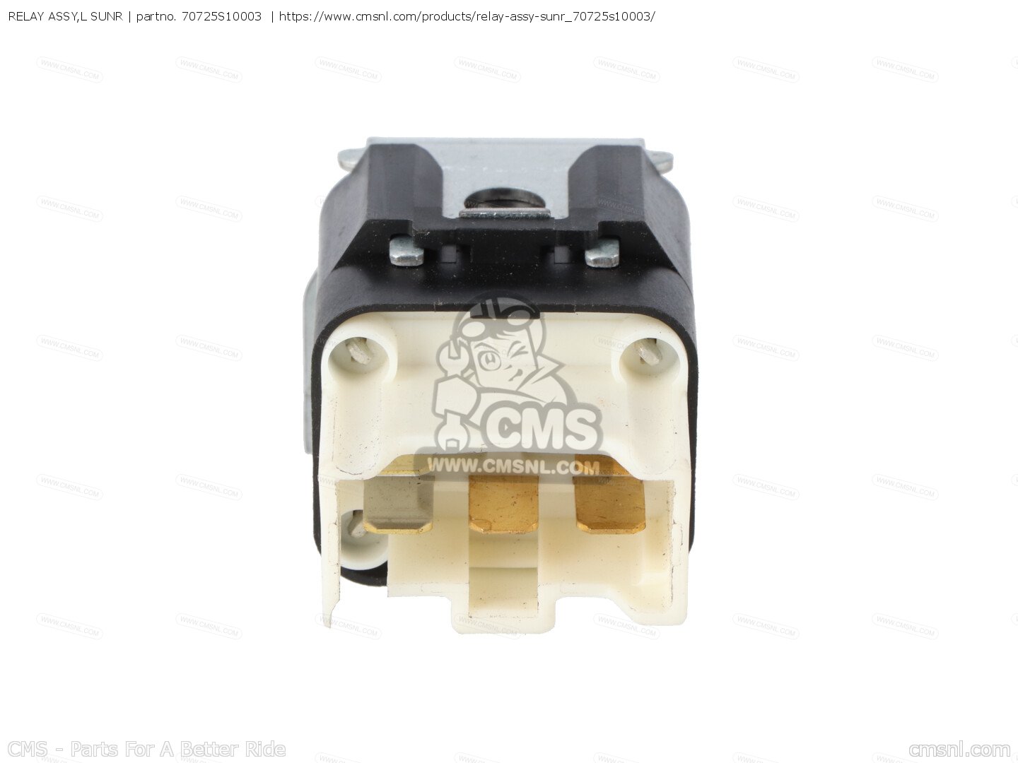70725S10003: RELAY ASSY,L SUNR Honda - buy the 70725-S10-003 at CMSNL