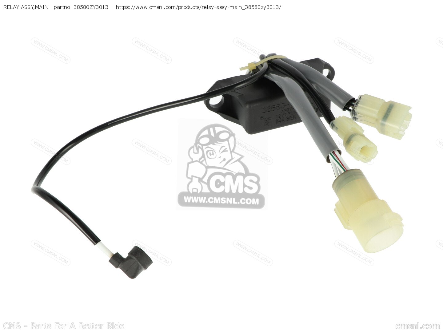 38580ZY3013: RELAY ASSY,MAIN Honda - buy the 38580-ZY3-013 at CMSNL