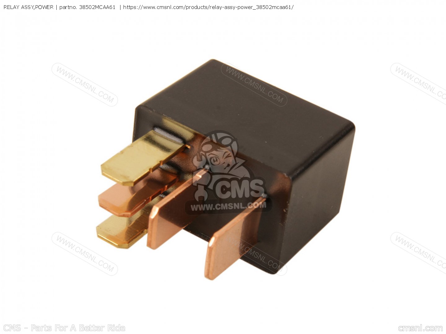 38502MCAA61: Relay Assy,power Honda - buy the 38502-MCA-A61 at CMSNL