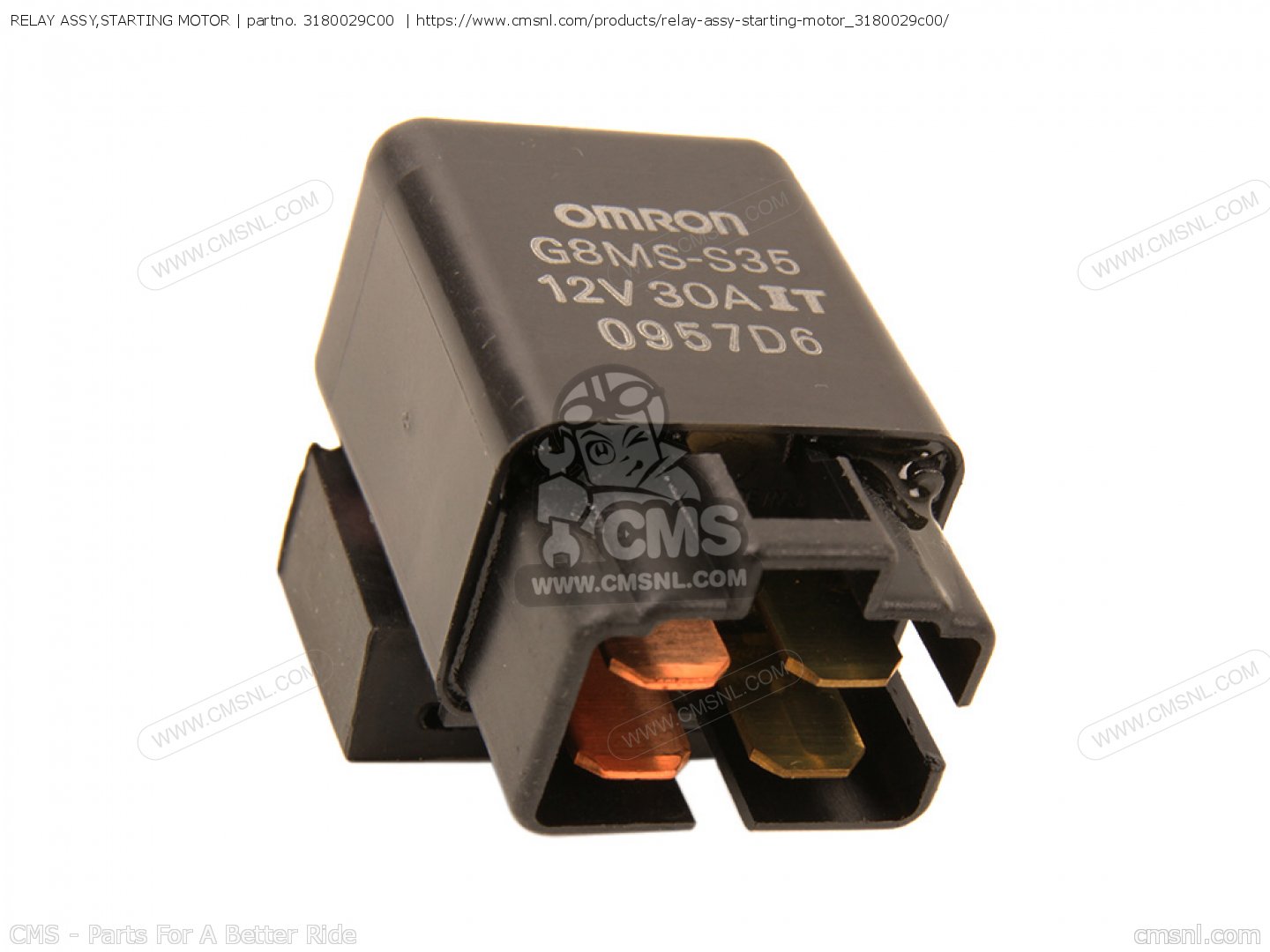 3180029C00: RELAY ASSY,STARTING MOTOR Suzuki - buy the 31800-29C00 at CMSNL