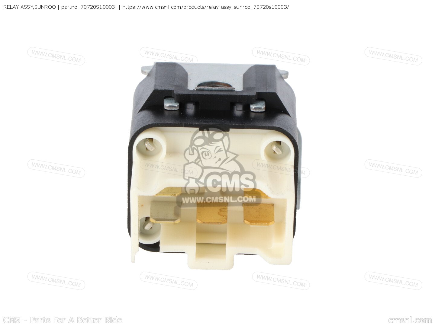70720S10003: RELAY ASSY,SUNROO Honda - buy the 70720-S10-003 at CMSNL
