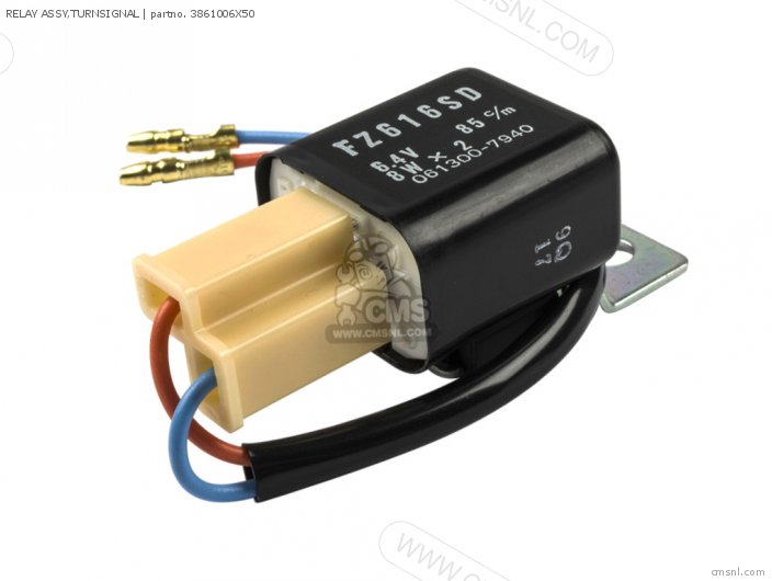 3861006X50: RELAY ASSY,TURNSIGNAL Suzuki - buy the 38610-06X50 at CMSNL