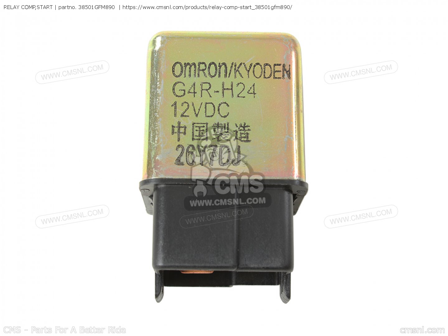 38501GFM890: RELAY COMP,START Honda - buy the 38501-GFM-890 at CMSNL