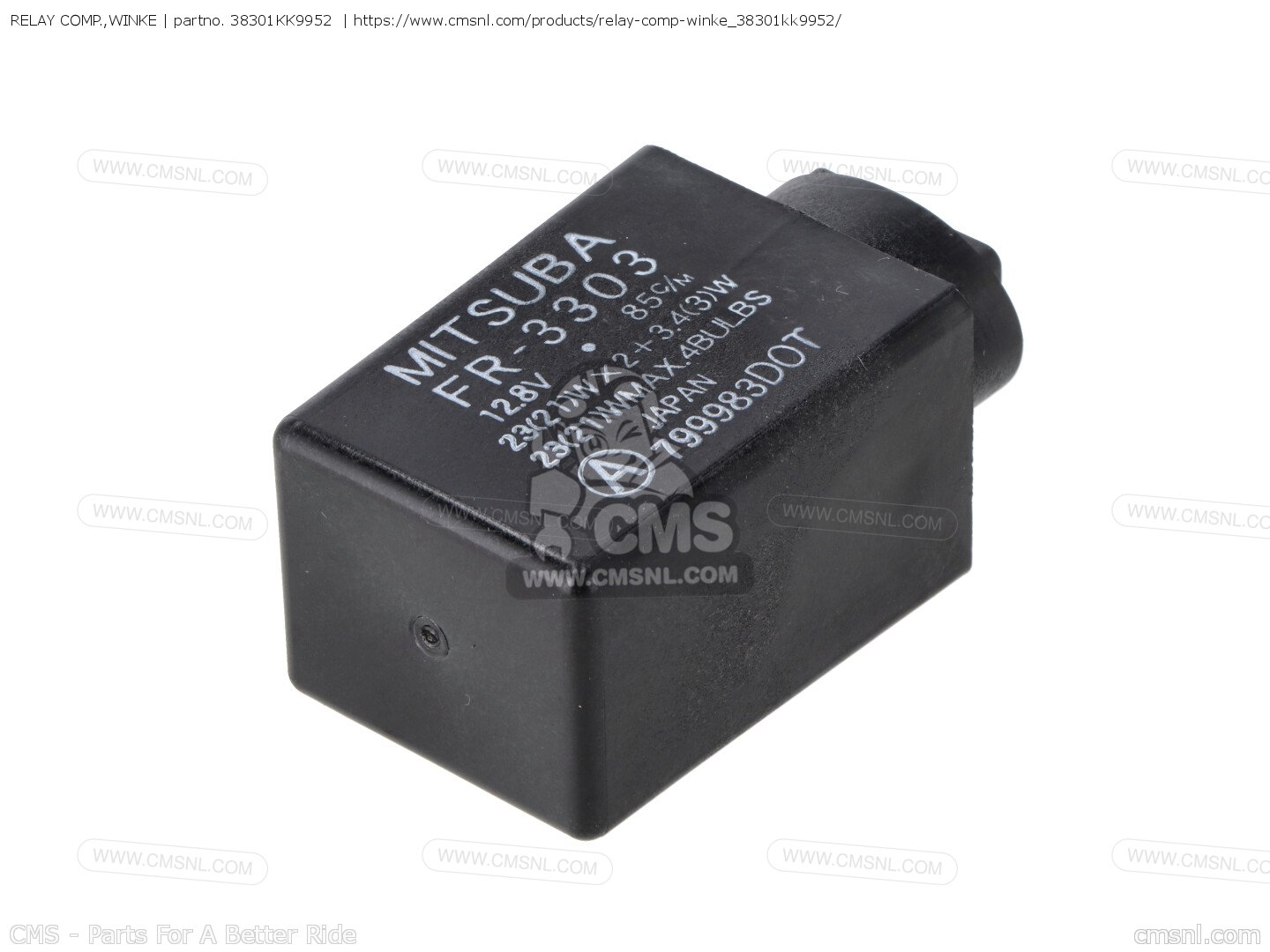 38301KK9952: RELAY COMP.,WINKE Honda - buy the 38301-KK9-952 at CMSNL
