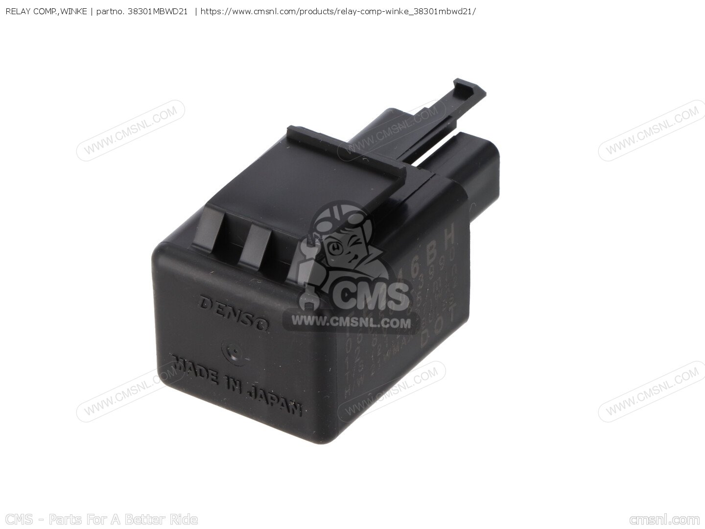 38301MBWD21: RELAY COMP.,WINKE Honda - buy the 38301-MBW-D21 at CMSNL