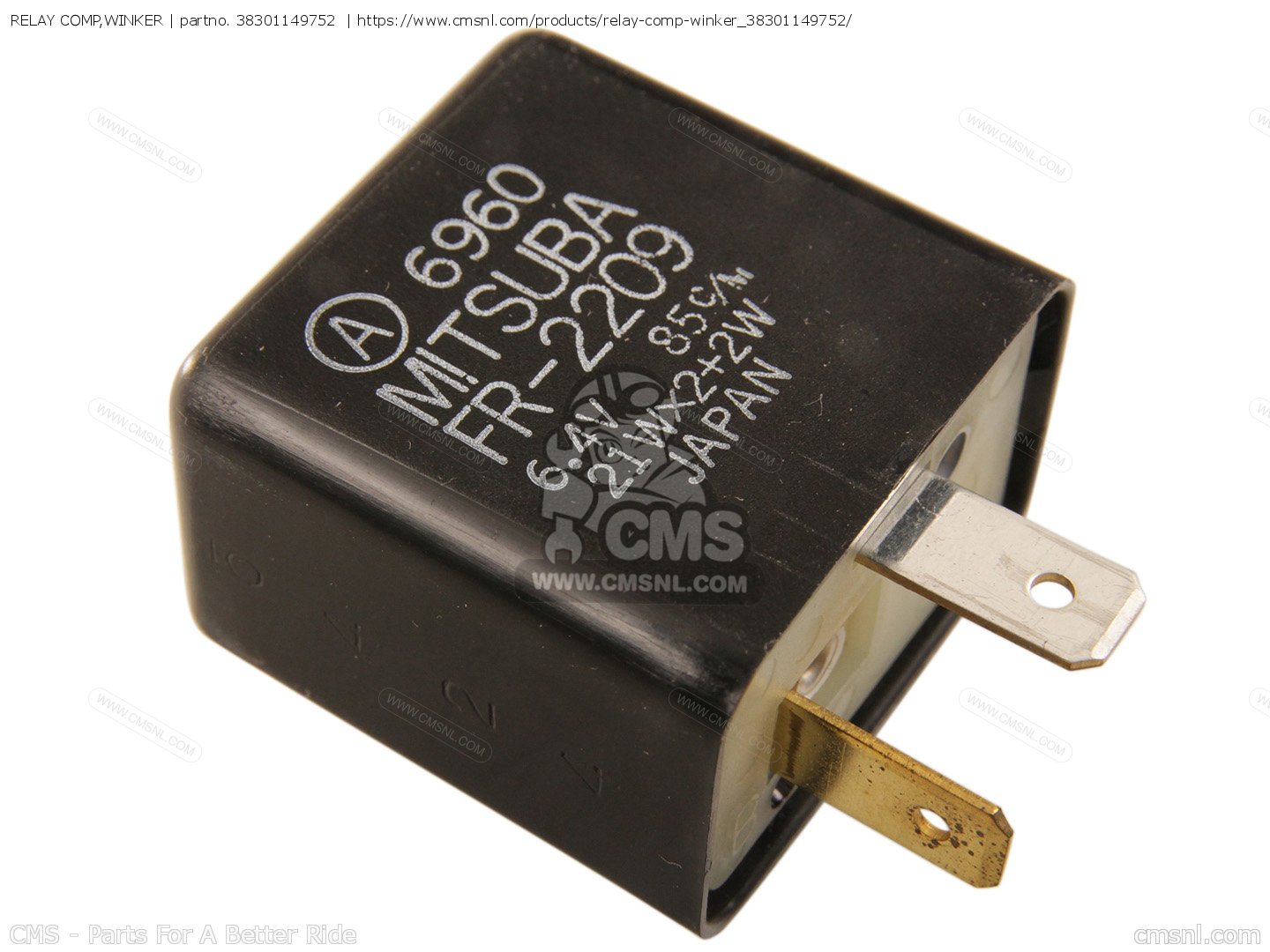 38301149752: RELAY COMP,WINKER Honda - buy the 38301-149-752 at CMSNL