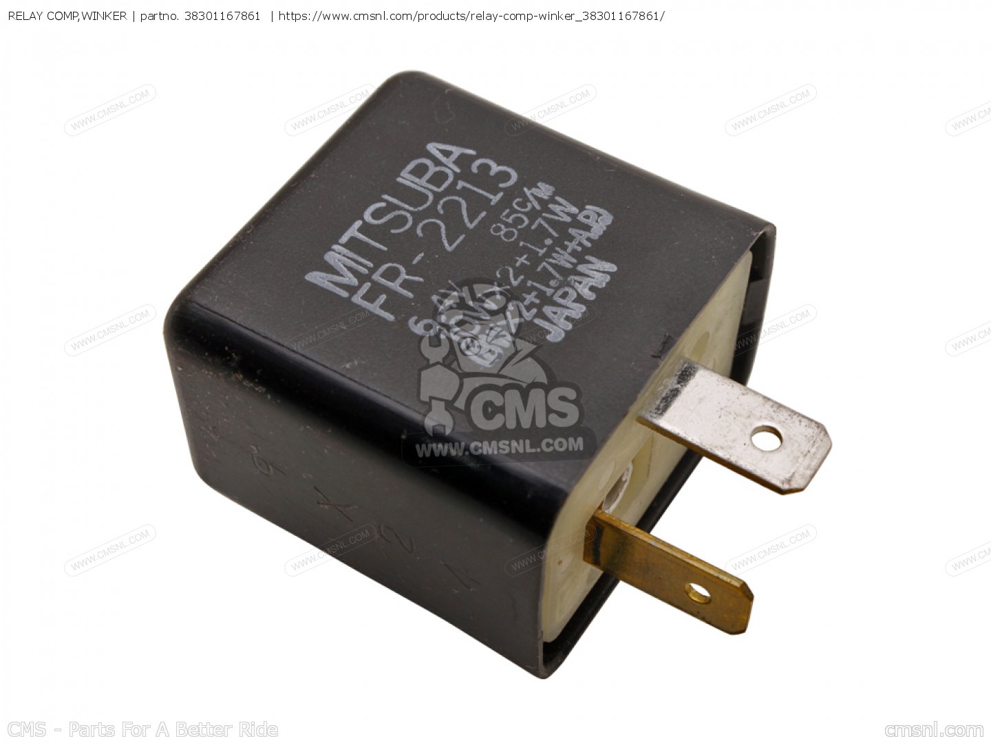 38301167861: RELAY COMP,WINKER Honda - buy the 38301-167-861 at CMSNL