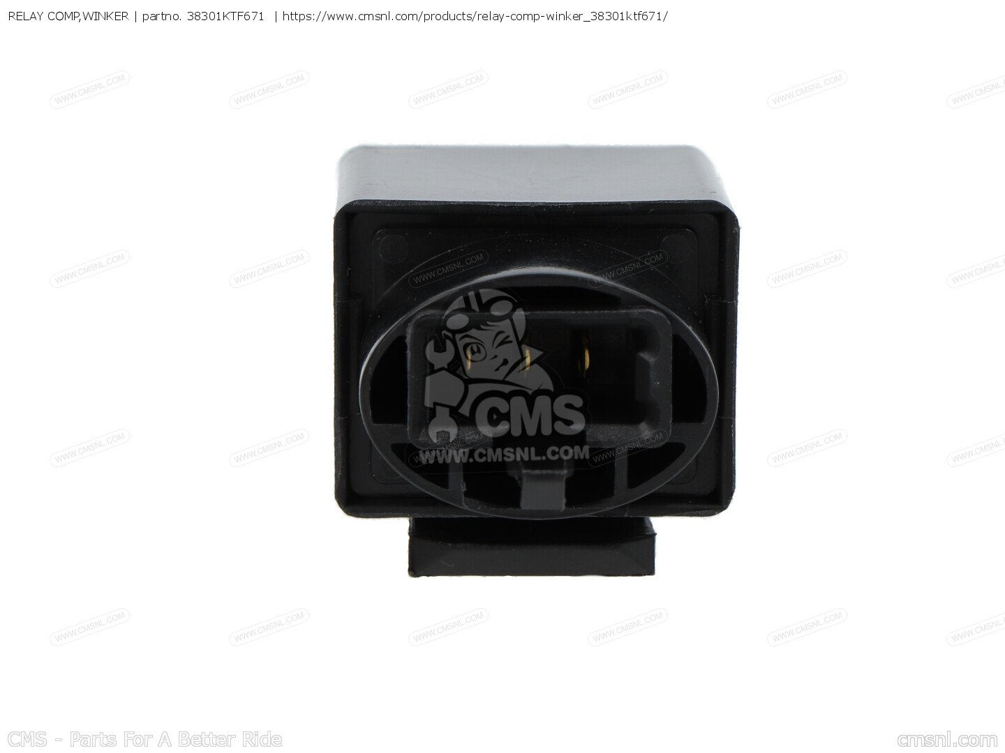 38301KTF671: RELAY COMP,WINKER Honda - buy the 38301-KTF-671 at CMSNL