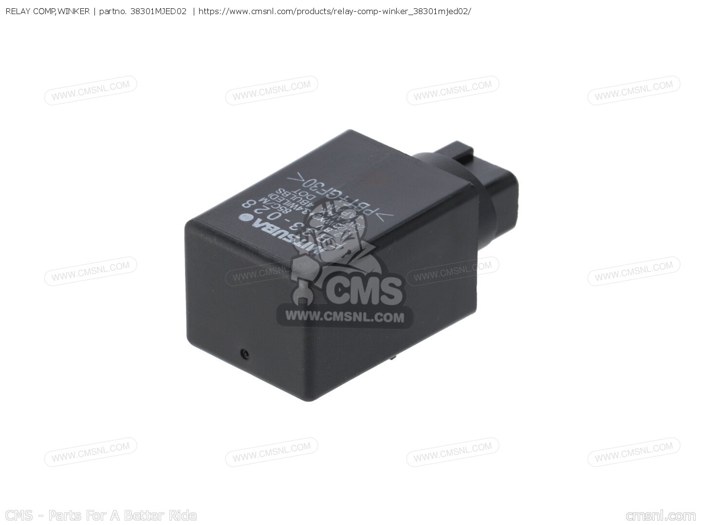 38301MJED02: RELAY COMP,WINKER Honda - buy the 38301-MJE-D02 at CMSNL