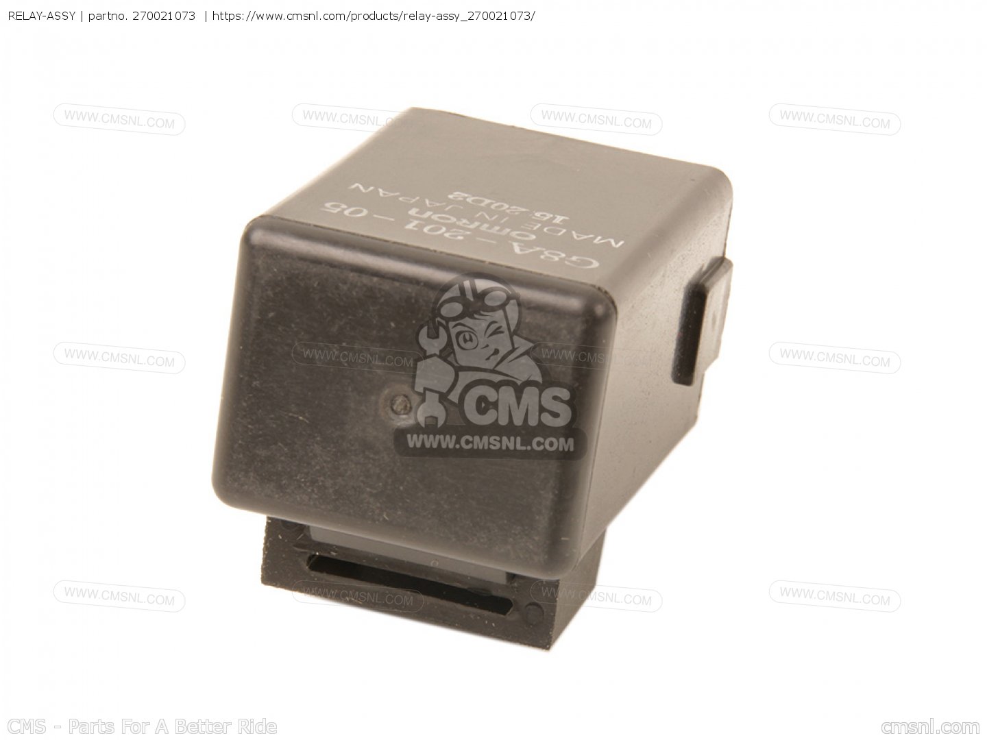 270021073: RELAY-ASSY,FUEL LAMP Kawasaki - buy the 27002-1073 at CMSNL