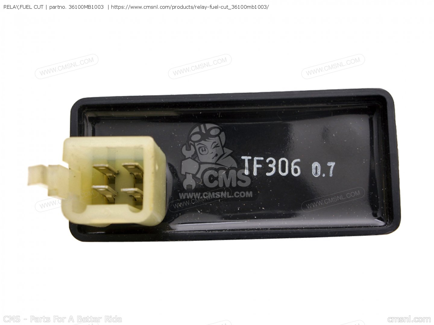 36100MB1003: RELAY,FUEL CUT Honda - buy the 36100-MB1-003 at CMSNL