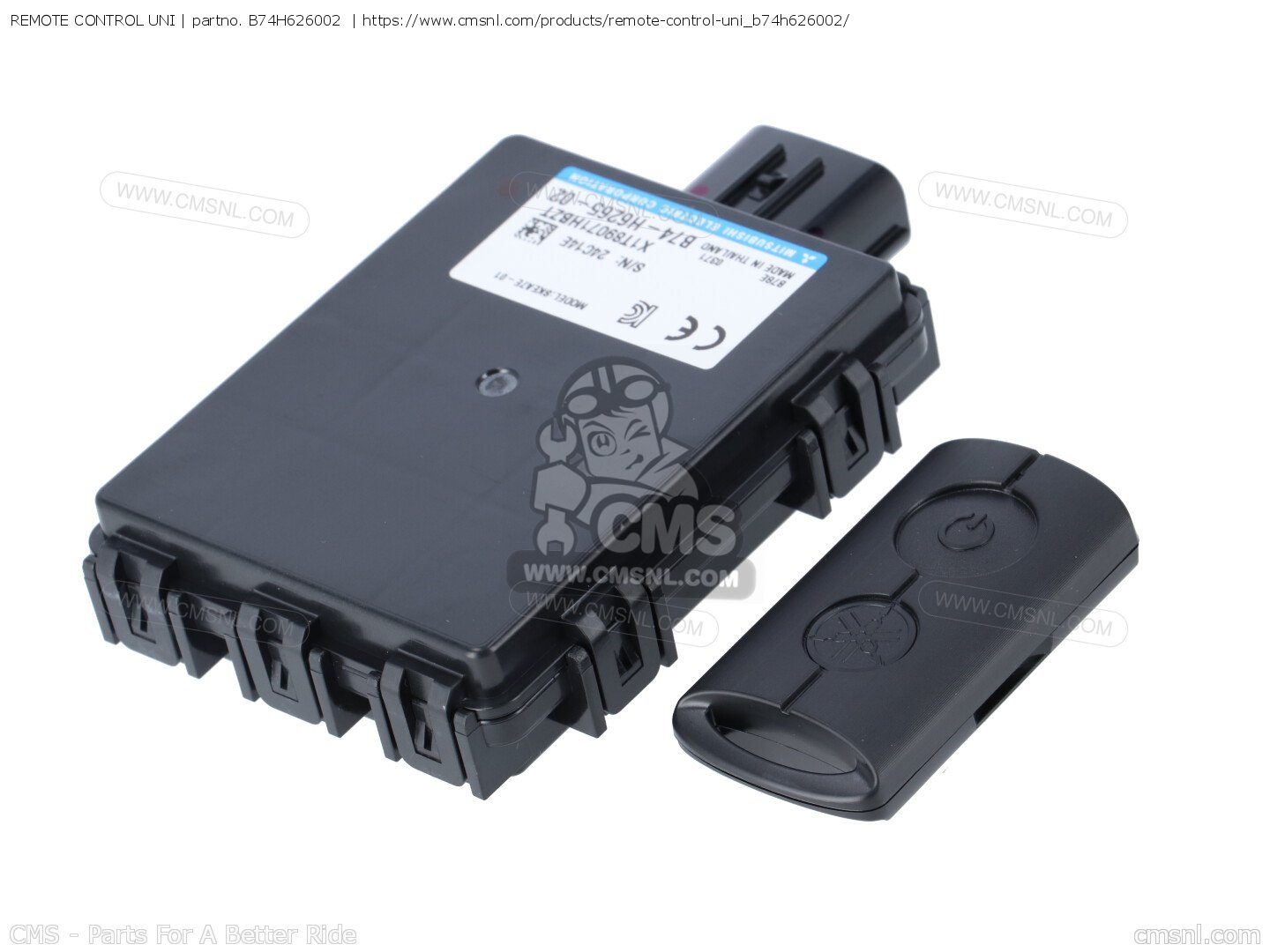 B74H626002: REMOTE CONTROL UNI Yamaha - buy the B74-H6260-02-00 at CMSNL