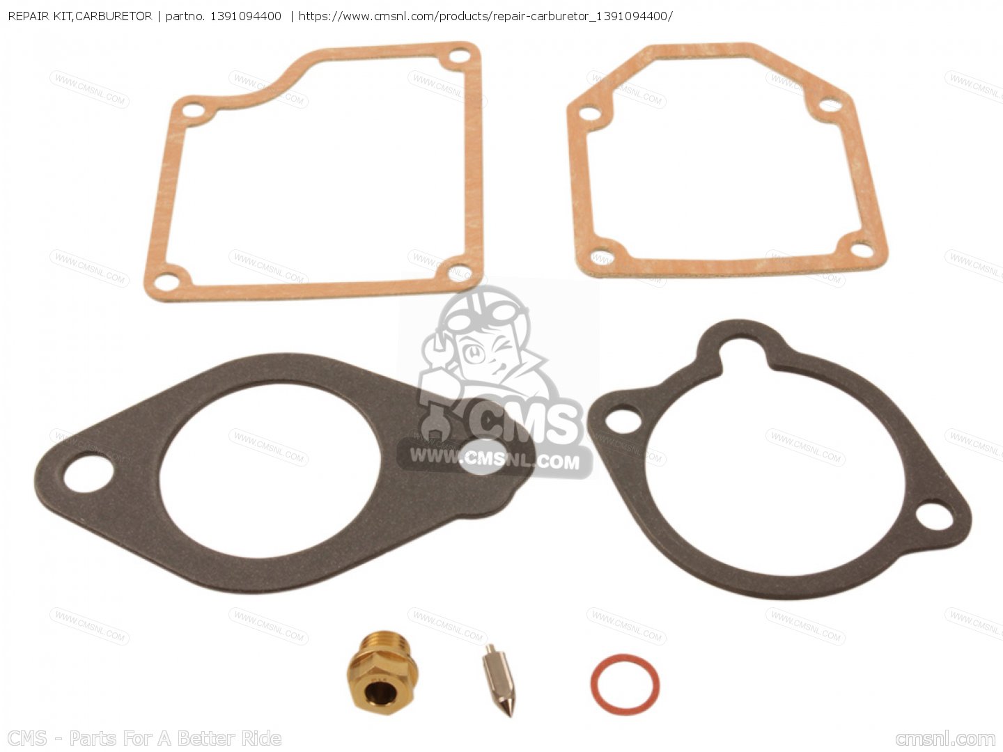 1391094400: REPAIR KIT,CARBURETOR Suzuki - buy the 13910-94400 at CMSNL