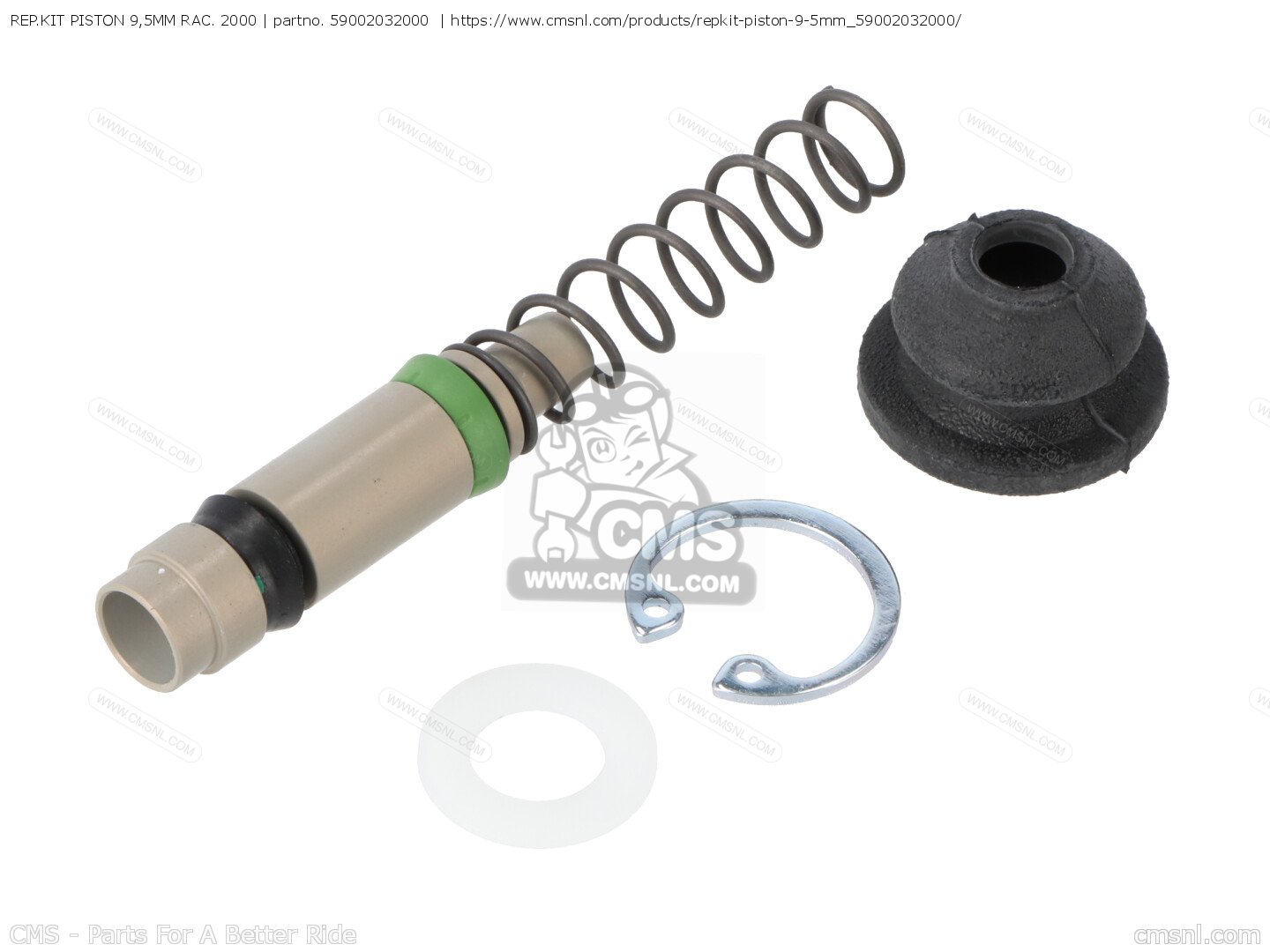 REP.KIT PISTON 9,5MM RAC. 2000 for 300 EXC Great Britain 2004 - order ...