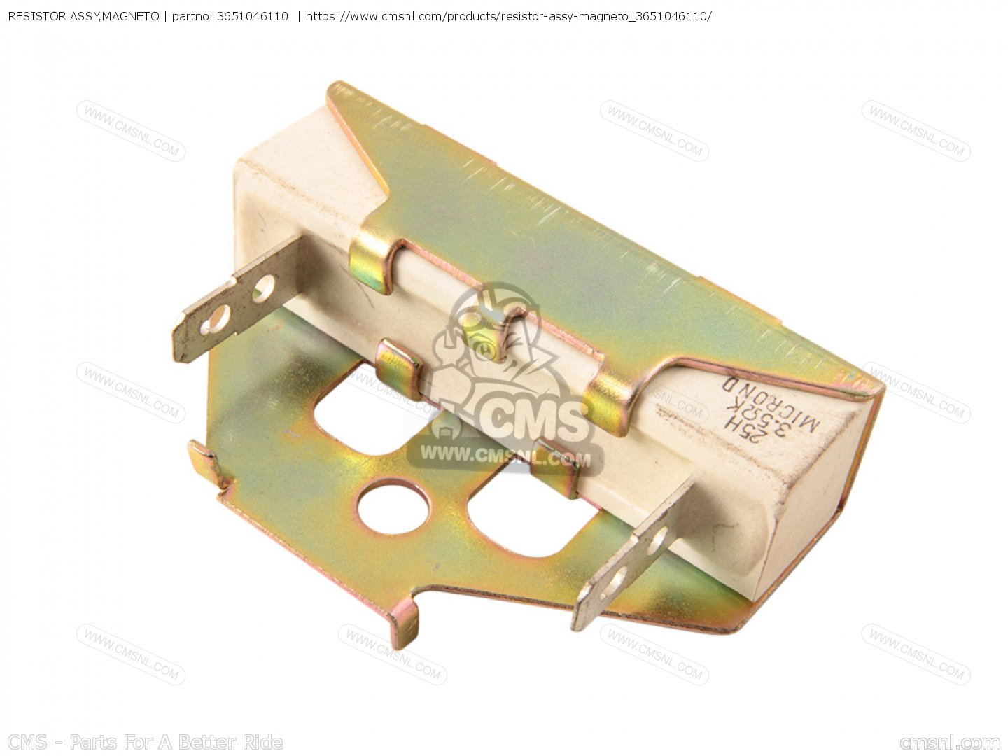 3651046110: Resistor Assy,magneto Suzuki - buy the 36510-46110 at CMSNL
