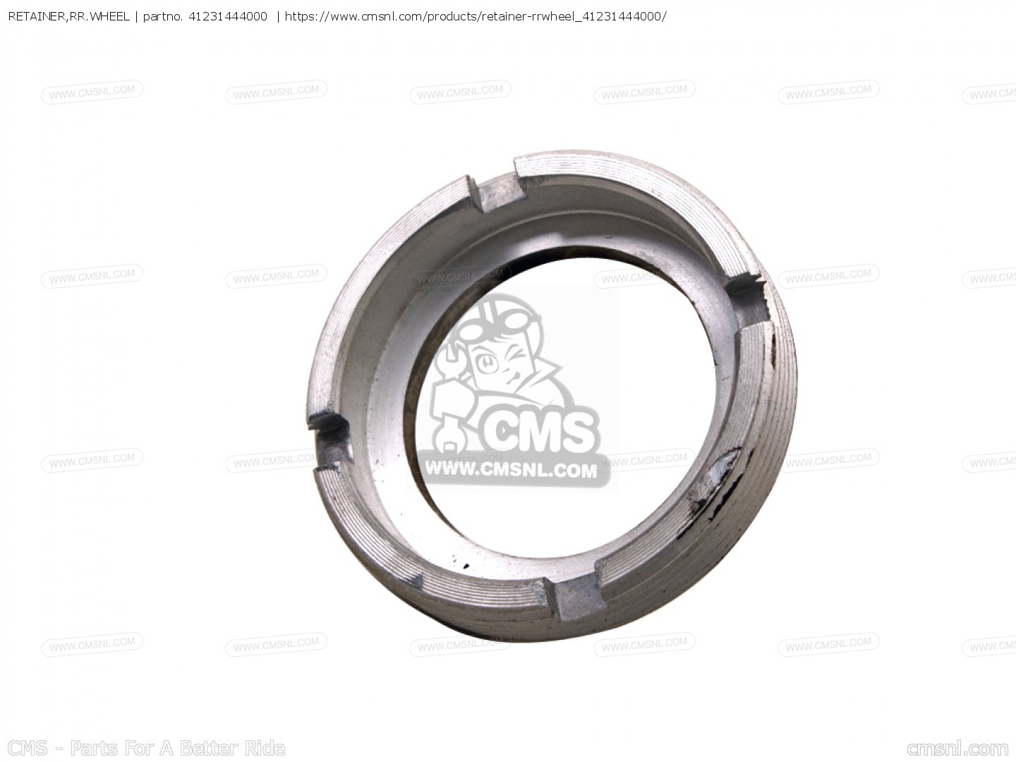 41231444000: RETAINER,RR.WHEEL Honda - buy the 41231-444-000 at CMSNL