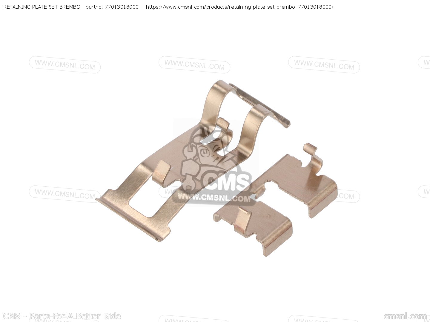 77013018000: RETAINING PLATE SET BREMBO KTM - buy the 77013018000 at CMSNL