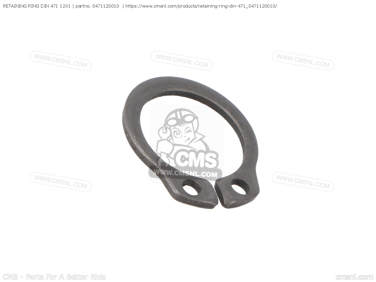RETAINING RING DIN 471 12X1 for KTM - order at CMSNL
