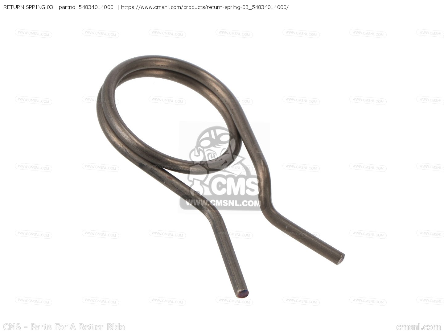54834014000: RETURN SPRING 03 KTM - buy the 54834014000 at CMSNL