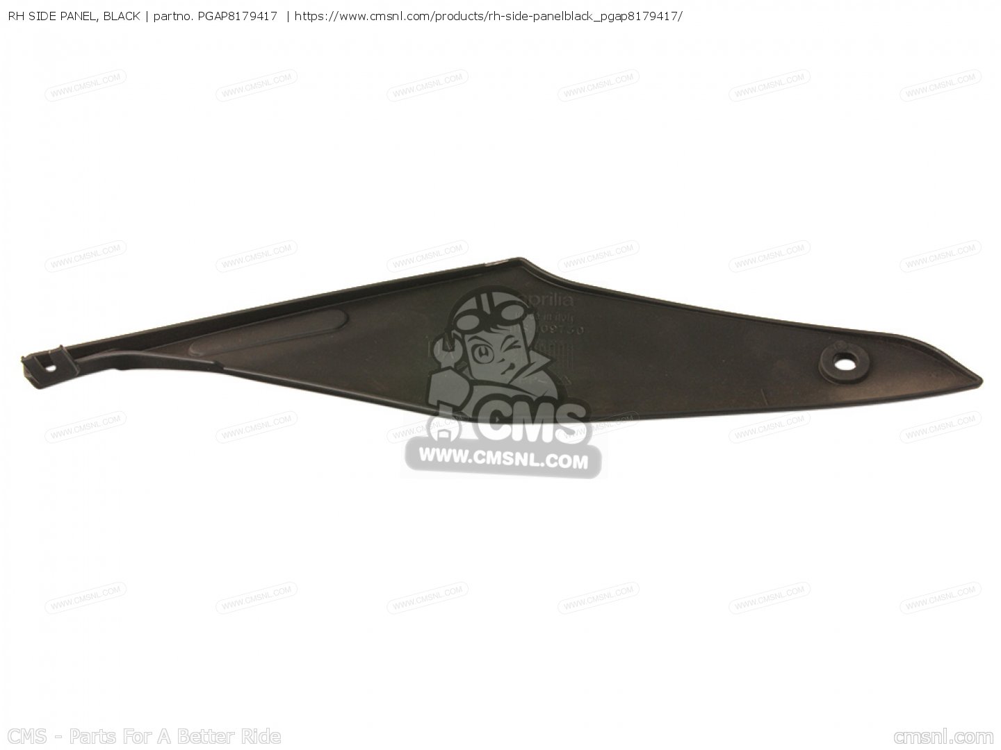 PGAP8179417: RH SIDE PANEL, BLACK Piaggio Group - buy the PGAP8179417 at CMSNL