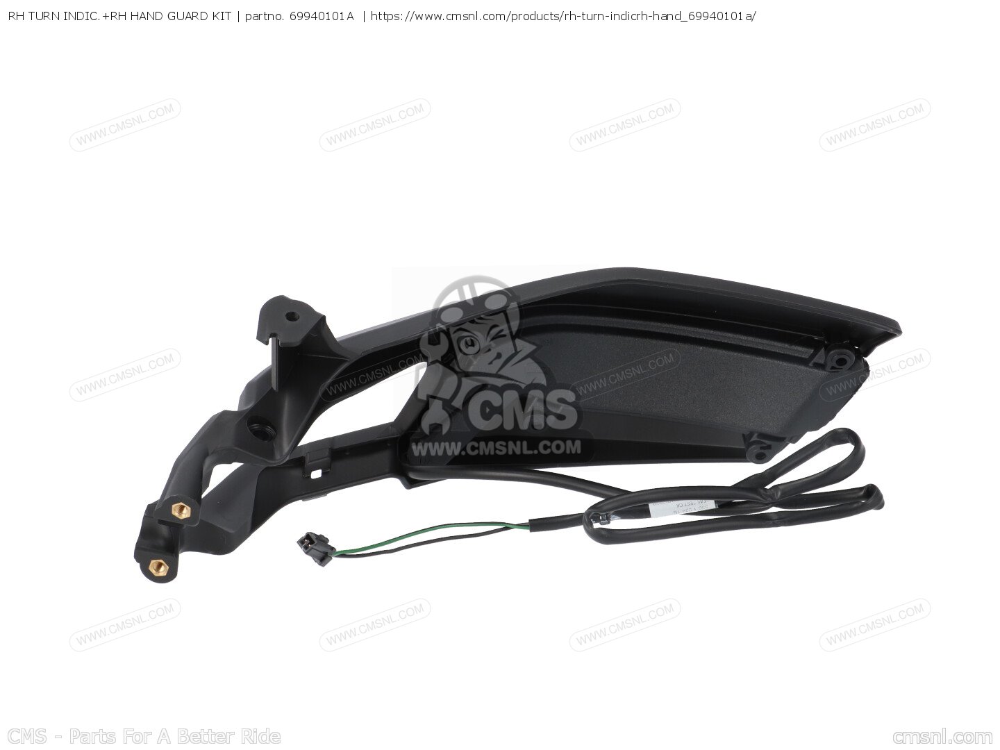 69940101A: RH TURN INDIC.+RH HAND GUARD KIT Ducati - buy the 69940101A ...